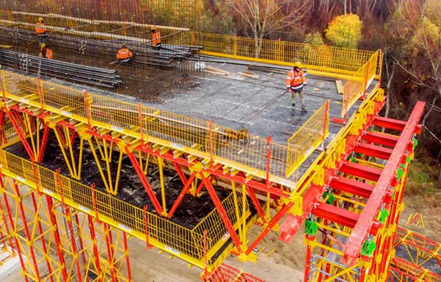 Modularna nosiva skela za podupiranje i do 30m - Vijadukt Čortanovci ...