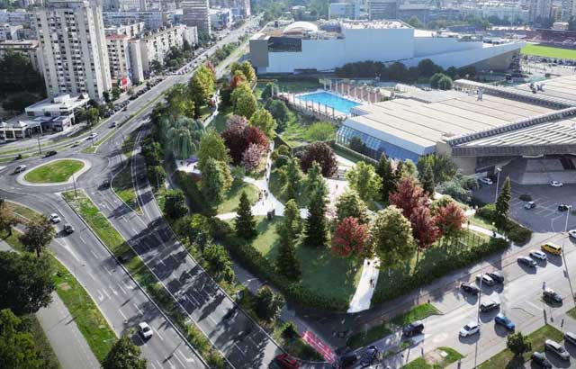 Novi park kod SPENS-a prostiraće se na 1,8ha, imaće amfiteatar, fontane ...