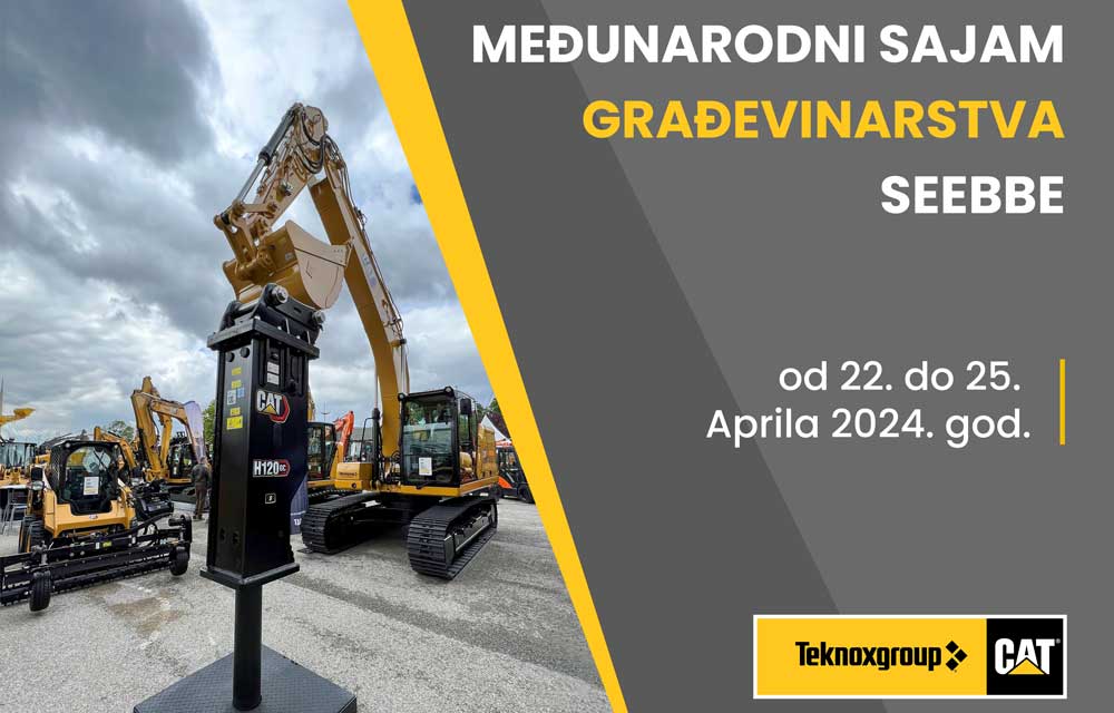 Teknoxgroup i CATERPILLAR vas očekuju na Sajmu građevinarstva ...