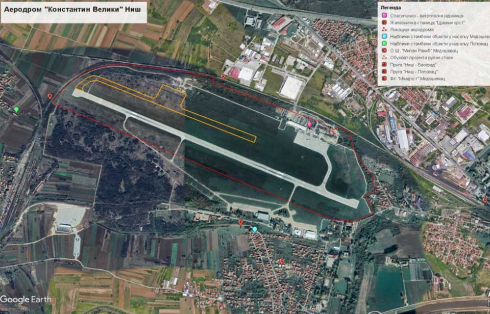 Nova rulna staza i veći parking za avione na Aerodromu Konstantin ...